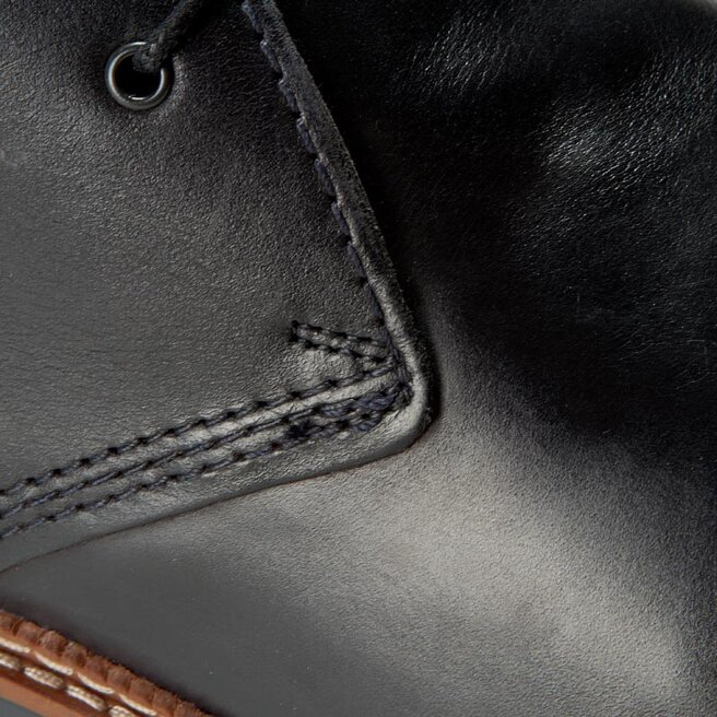 Schnürschuhe Clarks Grimsby Hi 261041407 Midnight Leather | eschuhe.de