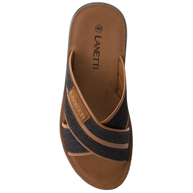 Klapki Lanetti MS17019-1 Czarny | eobuwie.com.pl