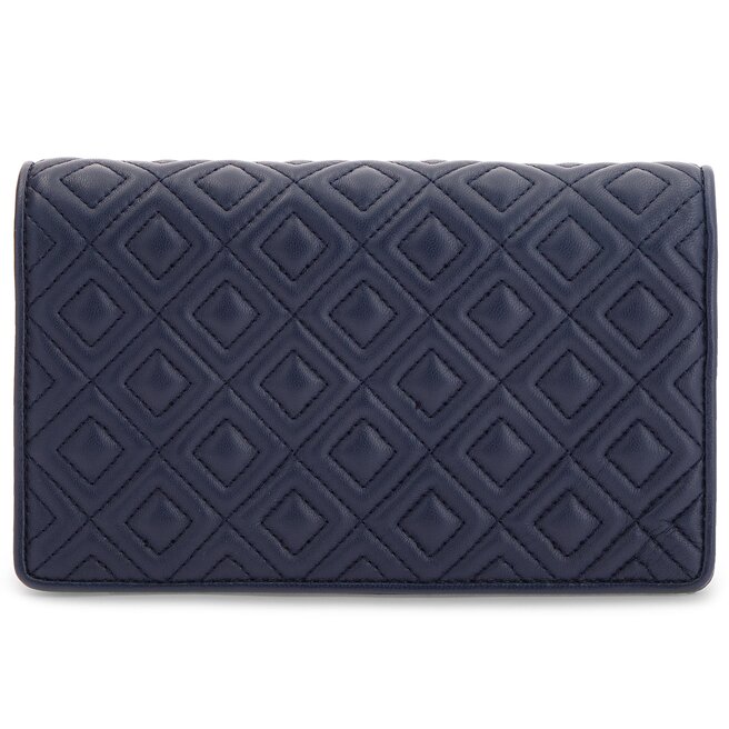 Handtasche Tory Burch Fleming Flat Wallet Cross-Body 46449 Royal Navy ...