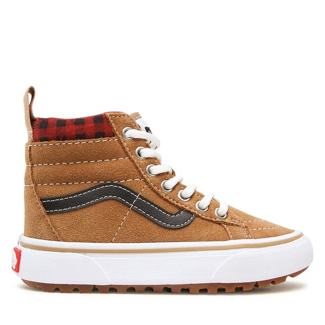 Sneakers Vans Sk8-Hi Mte-1 VN0A5HZ5Y491 Plaid Brown/Black | epantofi.ro
