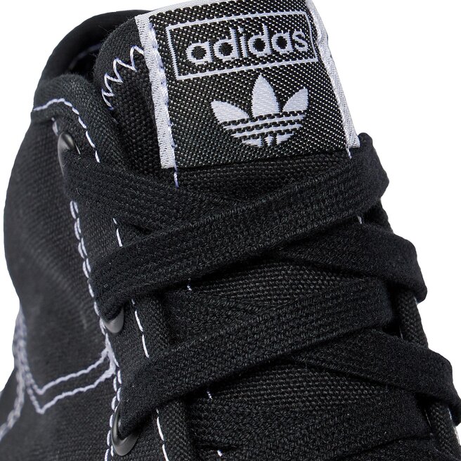 Sneakers aus Stoff adidas Nizza Hi Rf F34057 Schwarz | eschuhe.de