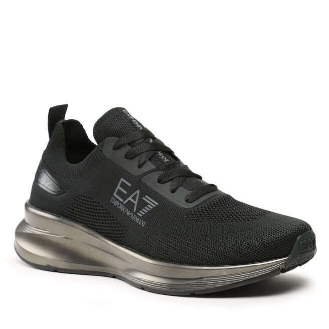 Sneakers EA7 Emporio Armani X8X149 XK349 E593 Black+Gunmetal | eschuhe.de