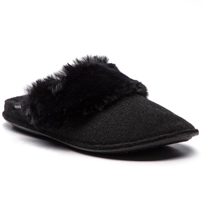 Hausschuhe Crocs Classic Luxe Slipper 205394 Black | eschuhe.de