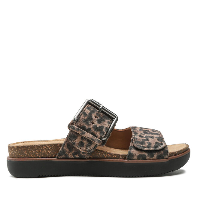 Pantoletten Clarks Elayne Ease 261657564 Leopard Print | eschuhe.de