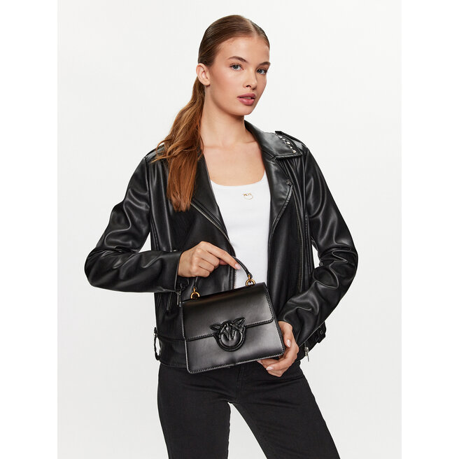 Bolso Pinko Love One Top Handle Mini Light PE 23 PLTT 100071 A0F3 Negro ...