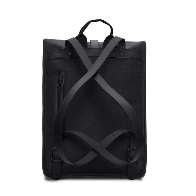 Zaino Rains Rolltop Rucksack Mini W3 13330 Nero | escarpe.it