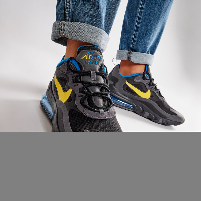 Παπούτσια Nike Air Max 270 React DA1511 001 Black/Tour Yellow/Dark Grey ...