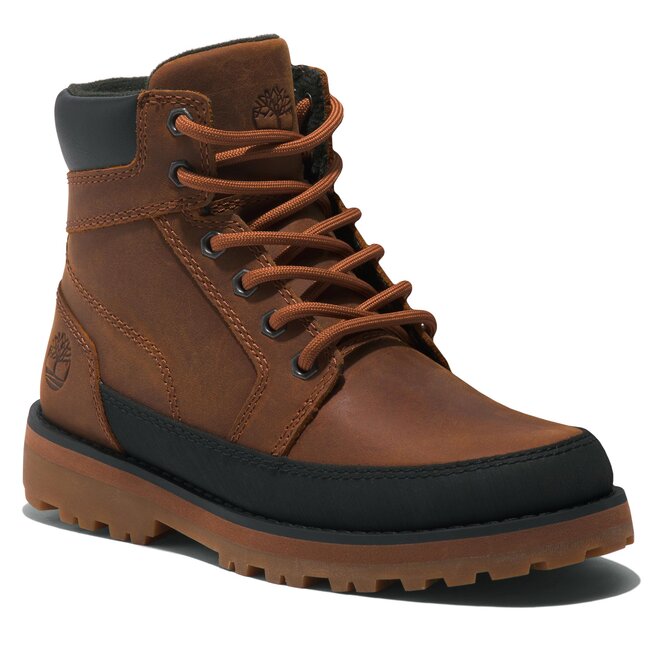 Schnürstiefeletten Timberland Courma Kid Boot W/ Rand TB0A5XJ9F131 Rust Full Grain | eschuhe.de