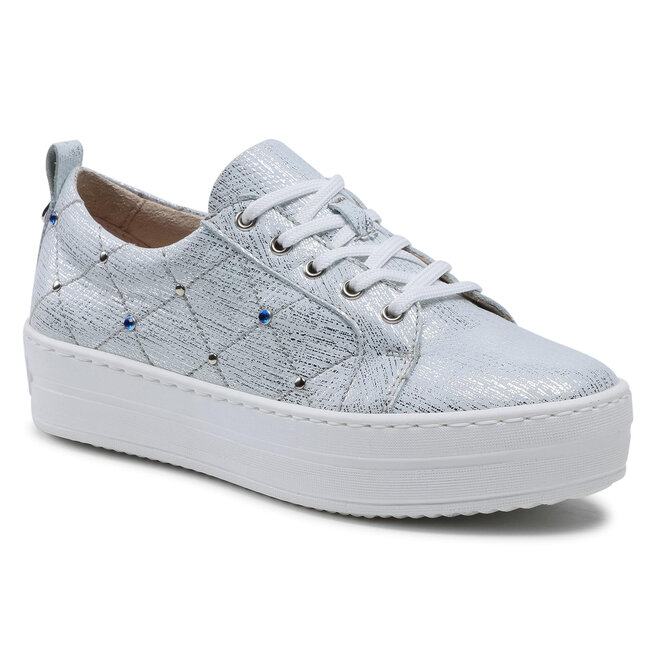 Sneakers Simen 4549A Biały/Srebrny | eschuhe.de