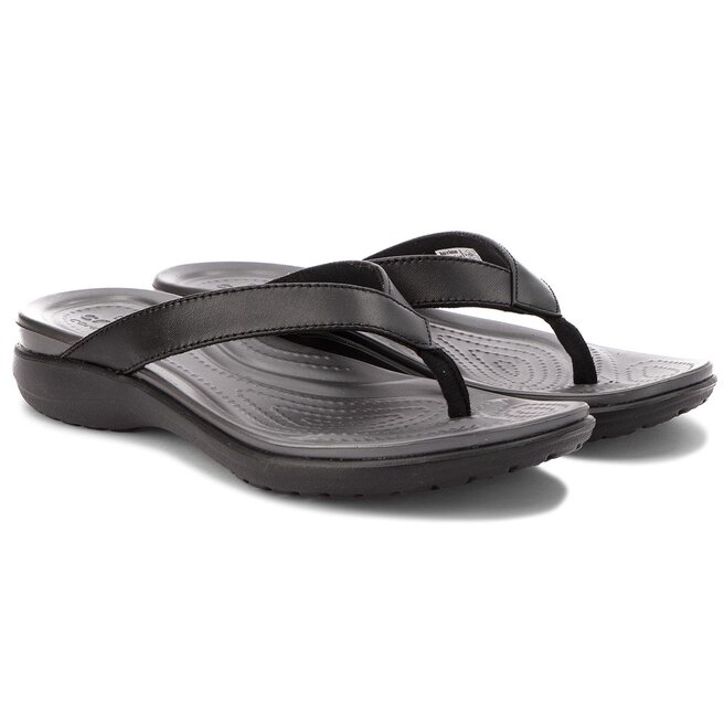 Σαγιονάρες Crocs Capri V Flip W 202502 Black/Graphite | epapoutsia.gr
