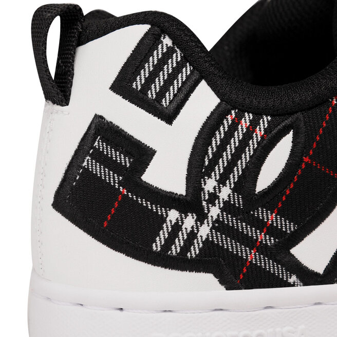 Sneakers DC Court Graffik 300678 White/Plaid/Black (Ipk) | eschuhe.de