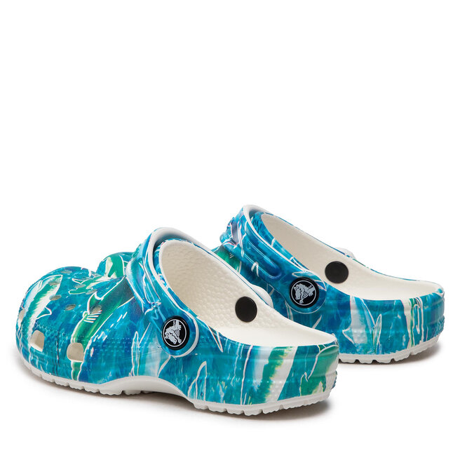 Chanclas Crocs Classic Pool Party Clog K 207826 Shark/Ocean | zapatos.es