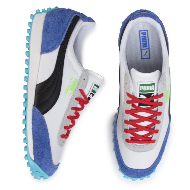 Zapatillas Puma Fast Rider Ride On 372837 01 Puma White/Dazzling Blue ...