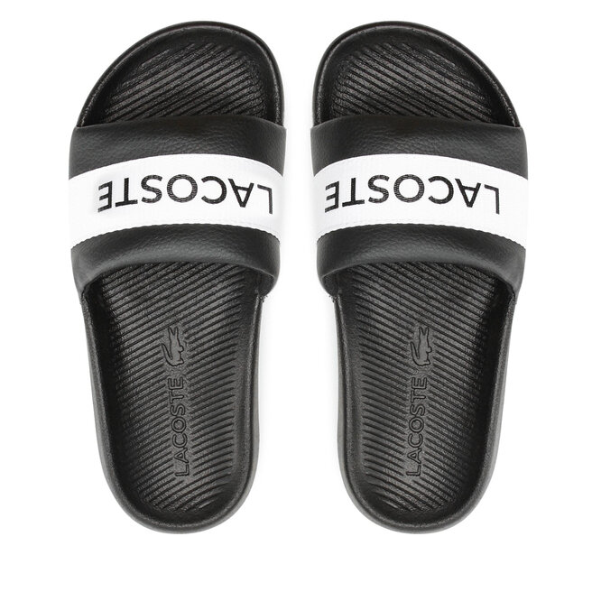 Șlapi Lacoste Croco Slide 0721 1 Cfa 7-41CFA0011312 Blk/Wht | epantofi.ro