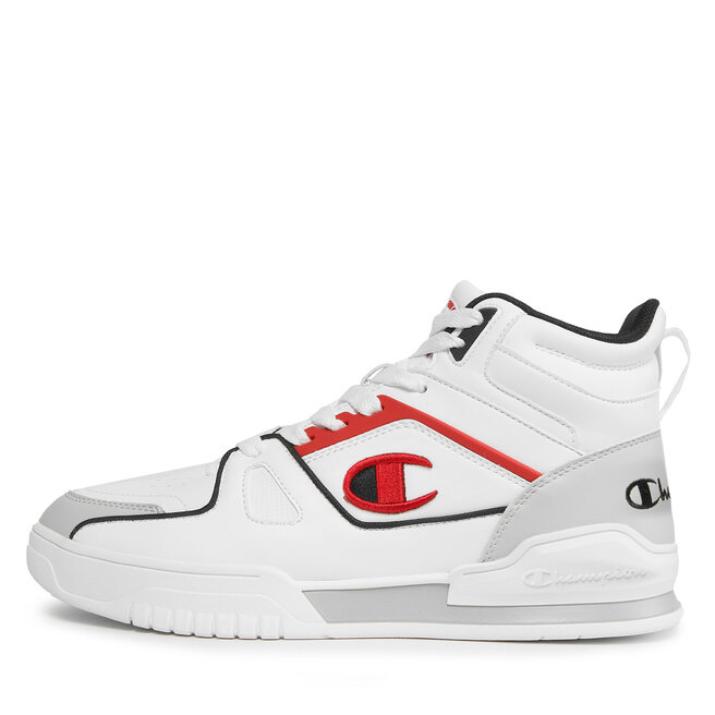 Αθλητικά Champion Mid Cut Shoe 3 Point Mid S22119-WW010 Wht/Navy/Red ...