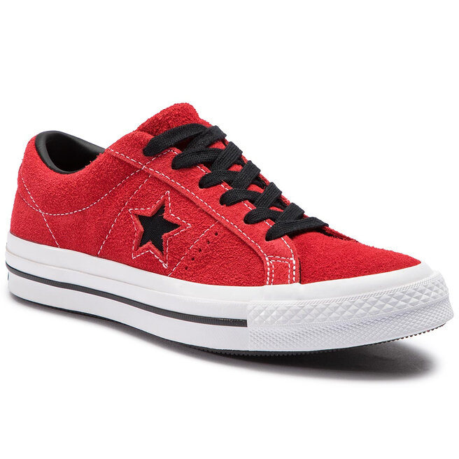 Tenisówki Converse One Star Ox 163246C Czerwony | eobuwie.com.pl