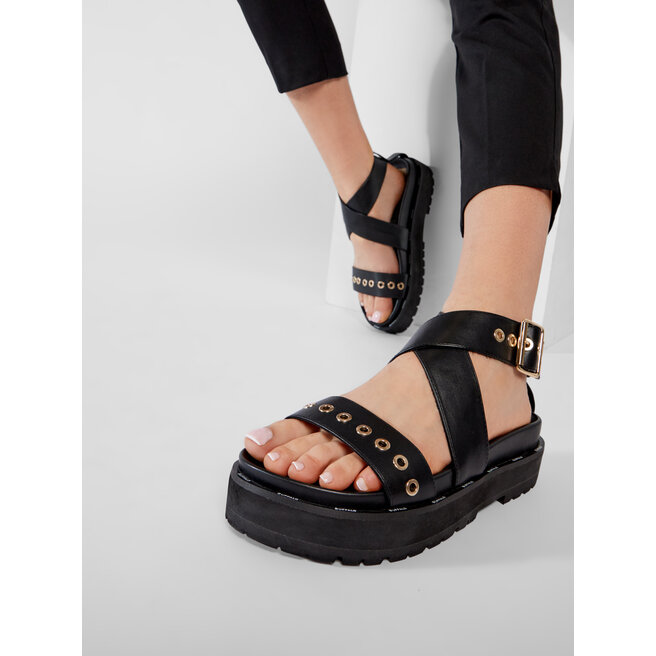 Sandali Buffalo Regina 1602013 Nero | escarpe.it