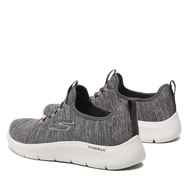Sneakersy Skechers Go Walk Flex 216484/GYLM Gray/Lime | eobuwie.com.pl