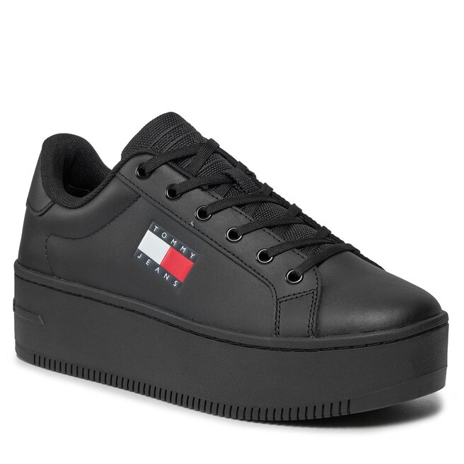 Sneakers Tommy Jeans Tjw Flatform Ess EN0EN02518 Nero | escarpe.it