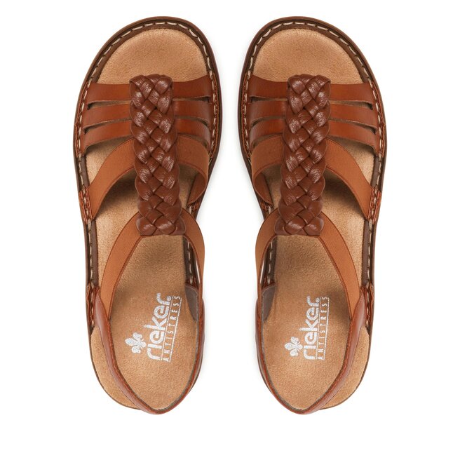 Sandalen Rieker 60809-24 Braun | eschuhe.de