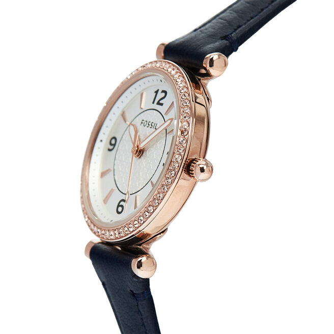 Часовник Fossil Carlie ES5295 Rose Gold/Navy | obuvki.bg