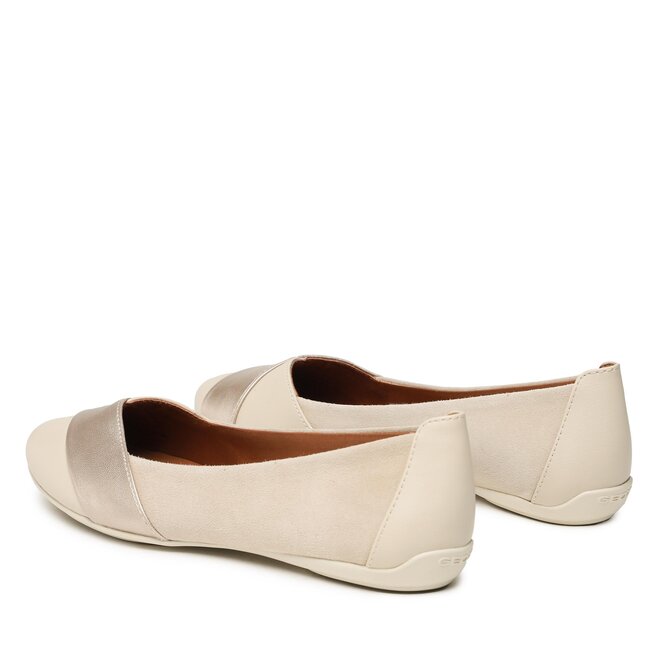 Ballerinas Geox D Charlene A D35Y7A 021NF C5379 Beige/Lt Gold | eschuhe.de