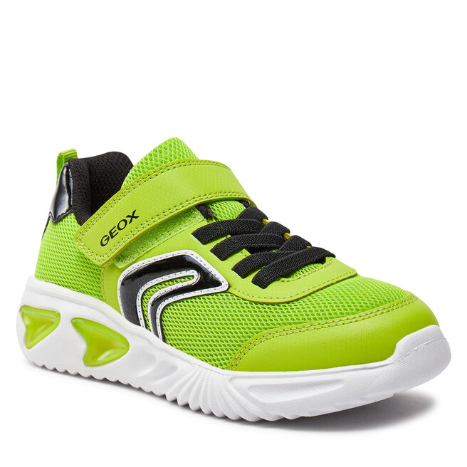 Sneakersy Geox J Assister Boy J45DZC 014CE C3707 D Lime/Black | eobuwie ...