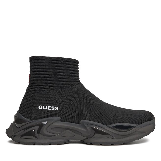 Sneakersy Guess Belluno Sock FM8LAS FAB12 BLACK | eobuwie.com.pl