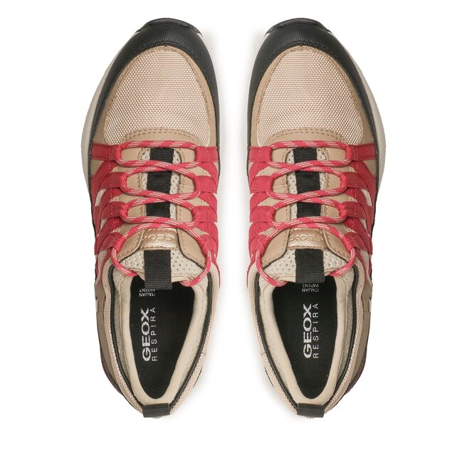 Sneakers Geox D Braies B Abx D35BEA0FU04C6182 Lt Taupe/Black | eschuhe.de