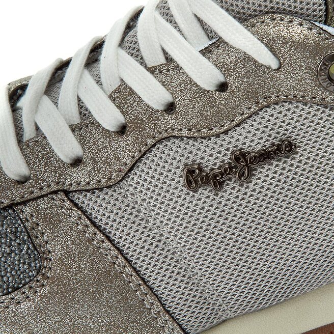 Sneakers Pepe Jeans Gabile Caviar PLS30276 Silver 934 | eschuhe.de