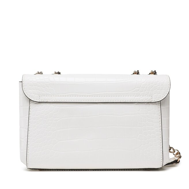Torebka Guess Nell Croc (CG) HWCG87 36210 Biały | eobuwie.com.pl