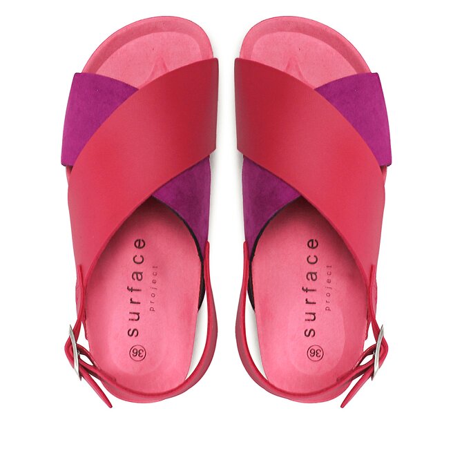 Sandały Surface Project Cross Różowy | eobuwie.com.pl