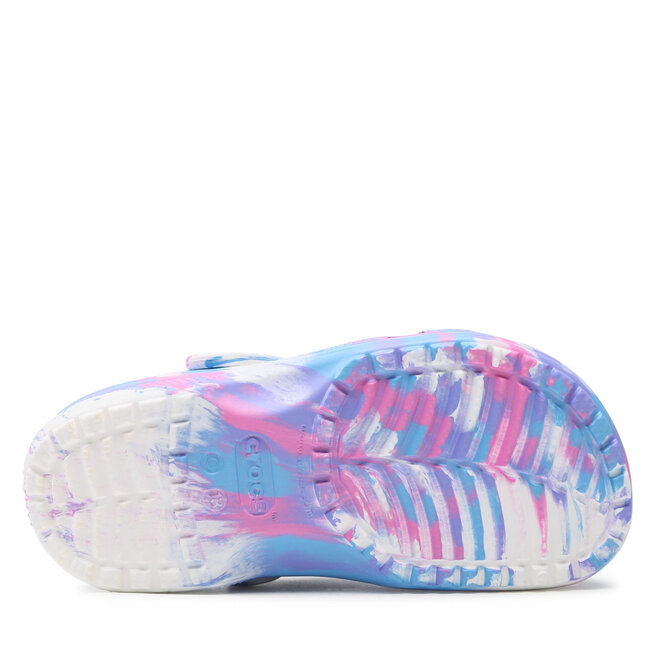 Klapki Crocs Classic Marbled Clog K 207464 Kolorowy | eobuwie.com.pl