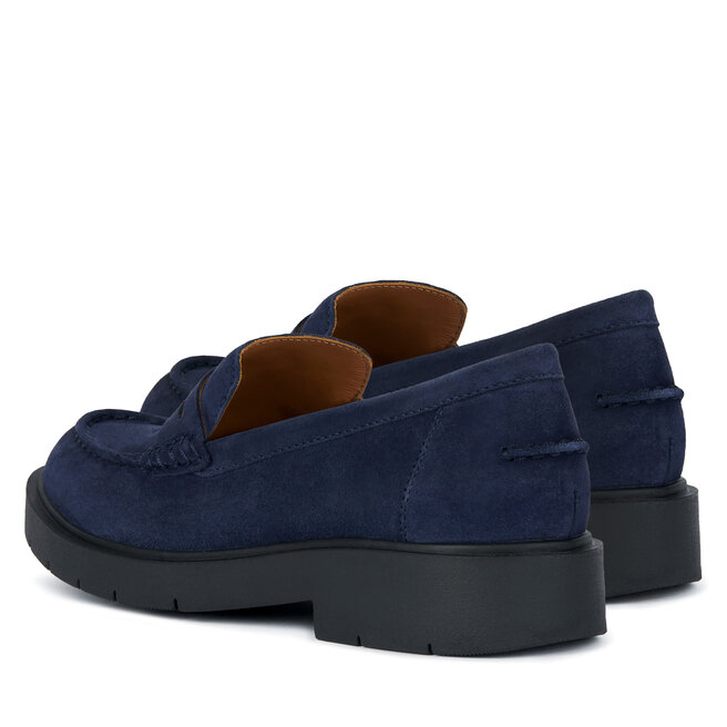 Loafersy Geox D Spherica Ec1 D25QRA 00022 C4064 Granatowy | eobuwie.com.pl