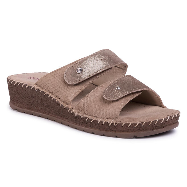 Klapki Go Soft WI20-ROMINA-01 Beżowy | eobuwie.com.pl