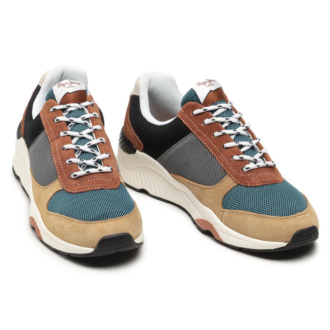 Sneakersy Pepe Jeans Harlow Low PLS30946 Rust Orange 198 | eobuwie.com.pl