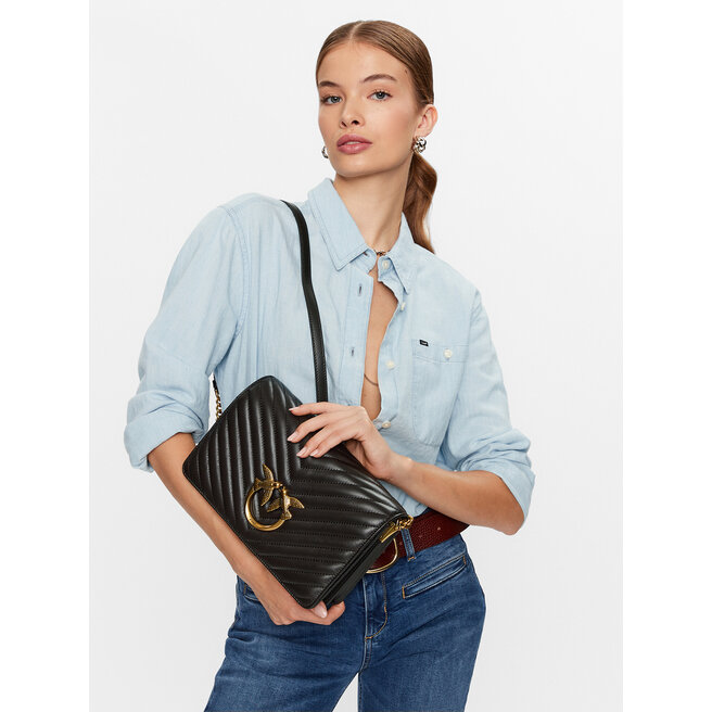 Τσάντα Pinko Love Click Classic PE 23 PLTT 100063 A0GK Dark Brown M04Q ...