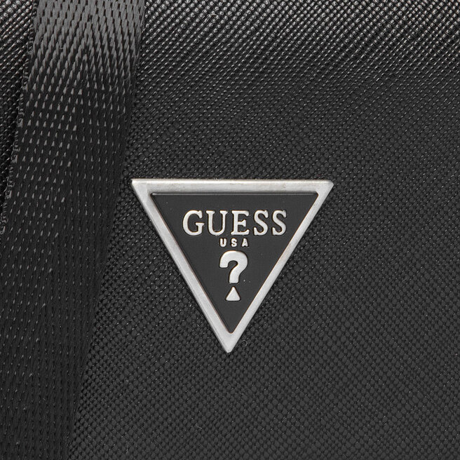 Geantă crossover Guess Certosa Badge Holder HMCERT P2285 Negru ...