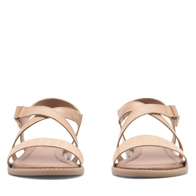 Sandały Sarah Karen WI23-NEW ROSY-03 Beżowy | eobuwie.com.pl