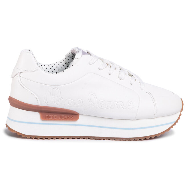 Zapatillas Pepe Jeans Rusper Logo PLS30994 White 800 | zapatos.es