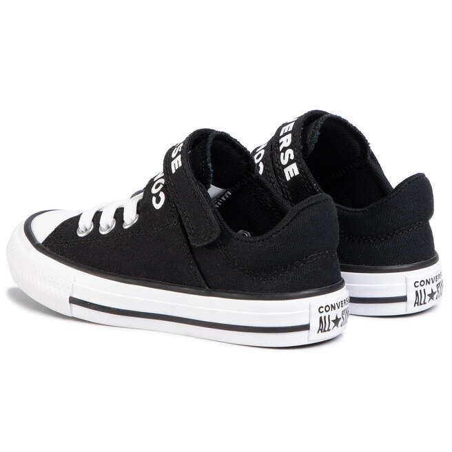 Sneakers Converse Ctas Double Strap Ox 666928C Μαύρο | epapoutsia.gr
