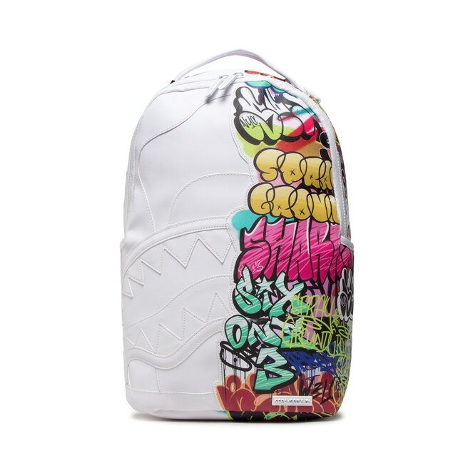 Раница SPRAYGROUND Half Graff Dlx Backpack 910B4123NSZ Бял • Www.obuvki.bg