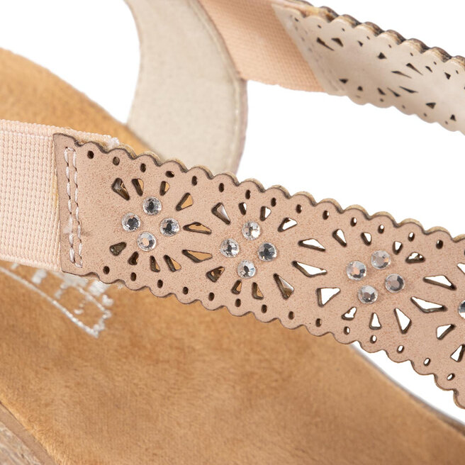 Sandalen Rieker 61916-31 Pink | eschuhe.de