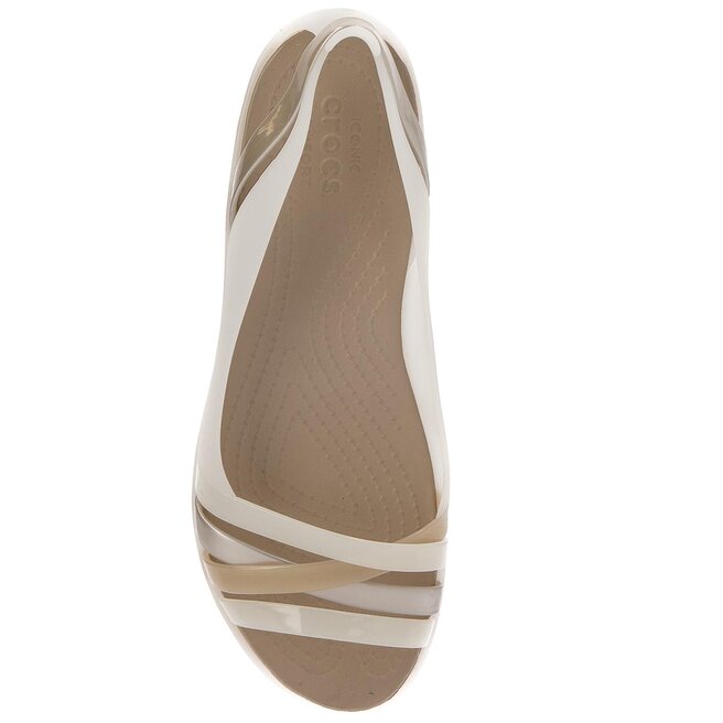 Sandály Crocs Isabella Huarche 2 Flat W 204912 Béžová | eobuv.cz