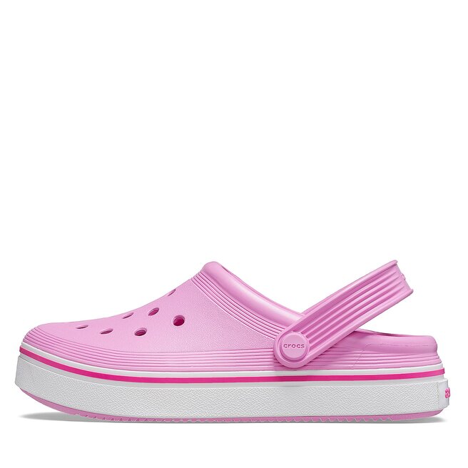 Klapki Crocs Crocs Crocband Clean Clog Kids 208477 Taffy Pink 6SW ...