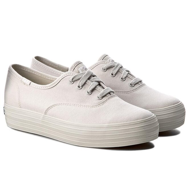 Πάνινα παπούτσια Keds Triple Mono WF56547 Light Grey | epapoutsia.gr