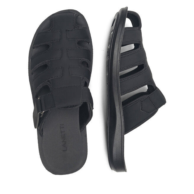 Klapki Lanetti MSS20505-03 Czarny | eobuwie.com.pl