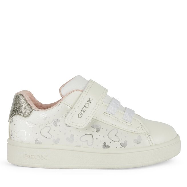 Sneakers Geox B Eclyper Girl B455MA 0BCKC C0007 White/Silver | eschuhe.de