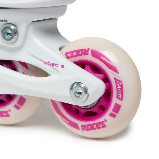 Rolki Roces Jokey 3.0 Girl 400846 White/Pink 001 | eobuwie.com.pl