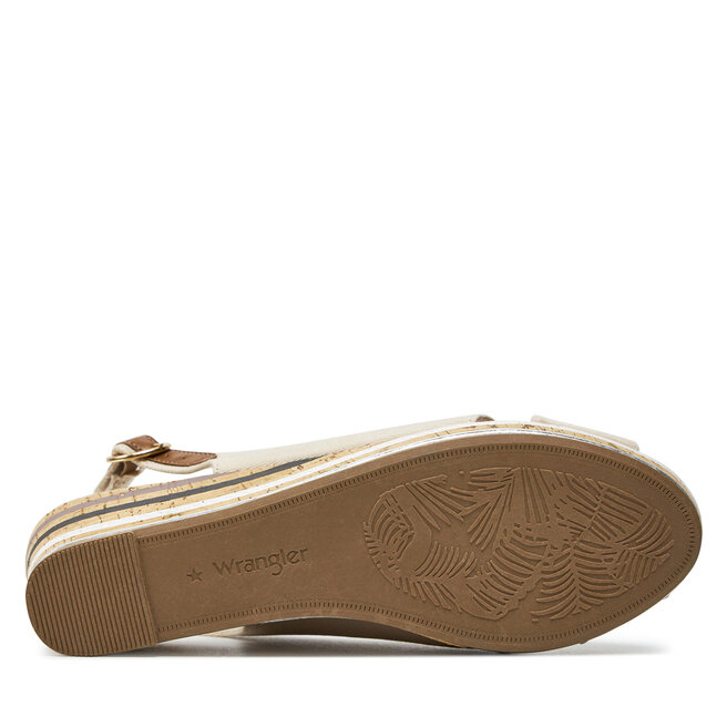 Sandalen Wrangler Raval Marina Women Semi Wedge 20241058 Beige | eschuhe.de